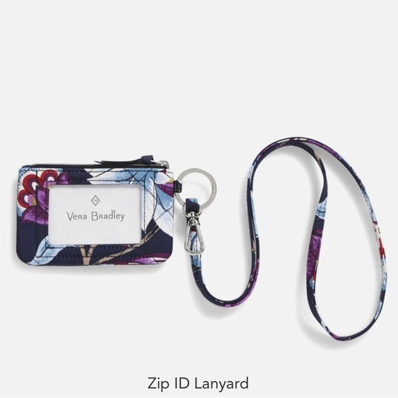 Vera Bradley | Bags | Nwt Vera Bradley Zip Id Lanyard In Mayfair In ...